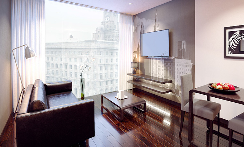 Studio student flat to rent on The Strand, Liverpool, L2 0PP | StuRents