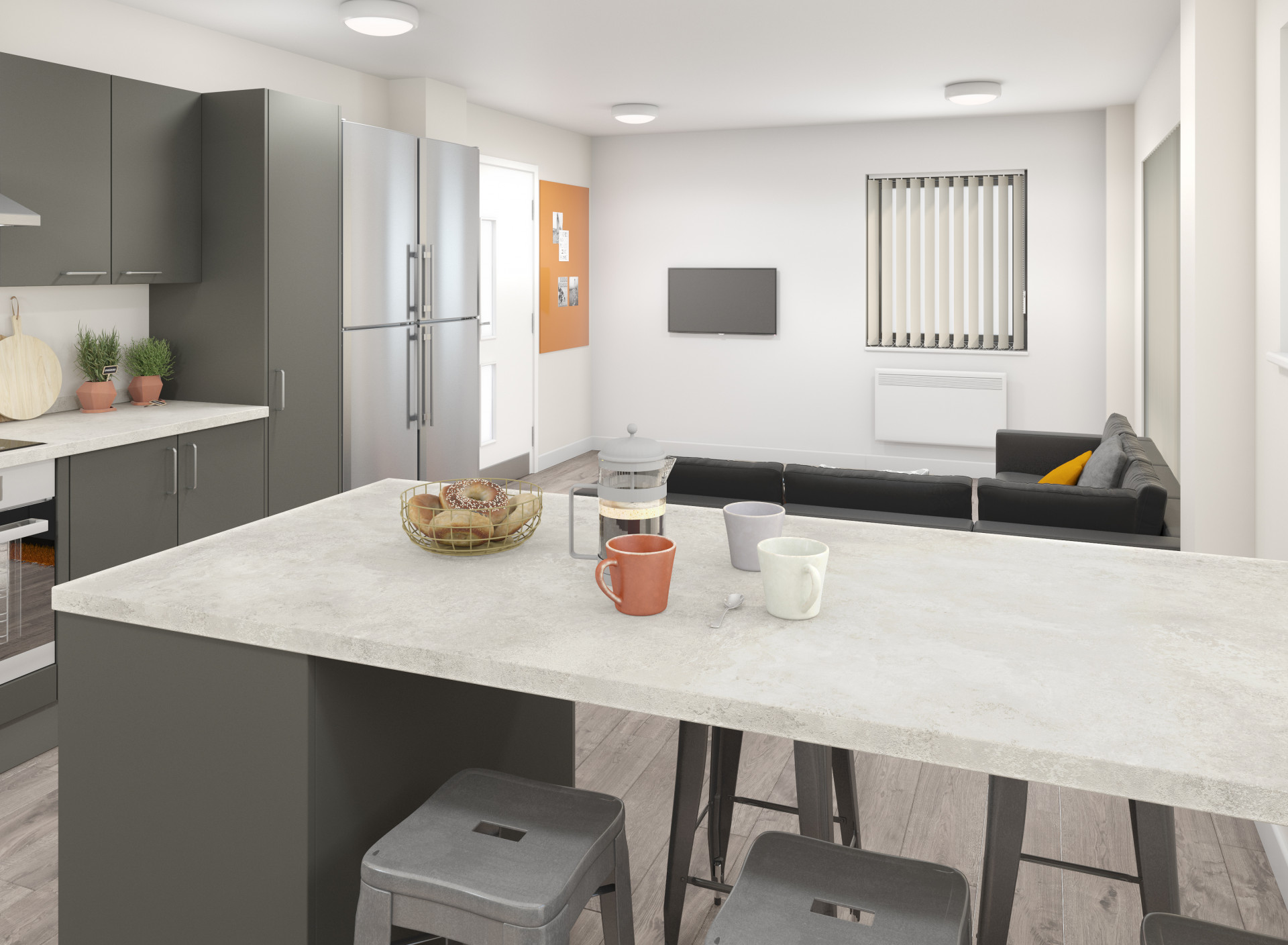 Budget Room en-suite student 6 bed flat to rent on Kings Road, Reading ...