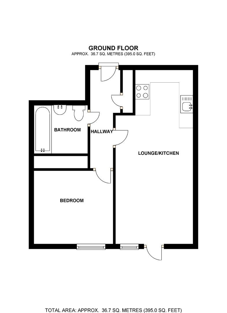 Student studio flat to rent on Milton Street, Sheffield, S1 4JU | StuRents
