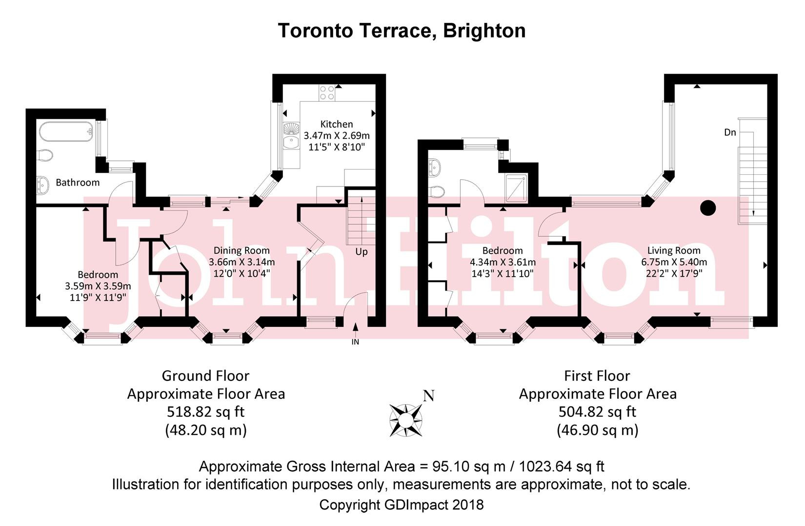 2 bed student house to rent on Toronto Terrace, Brighton, BN2 9UW ...