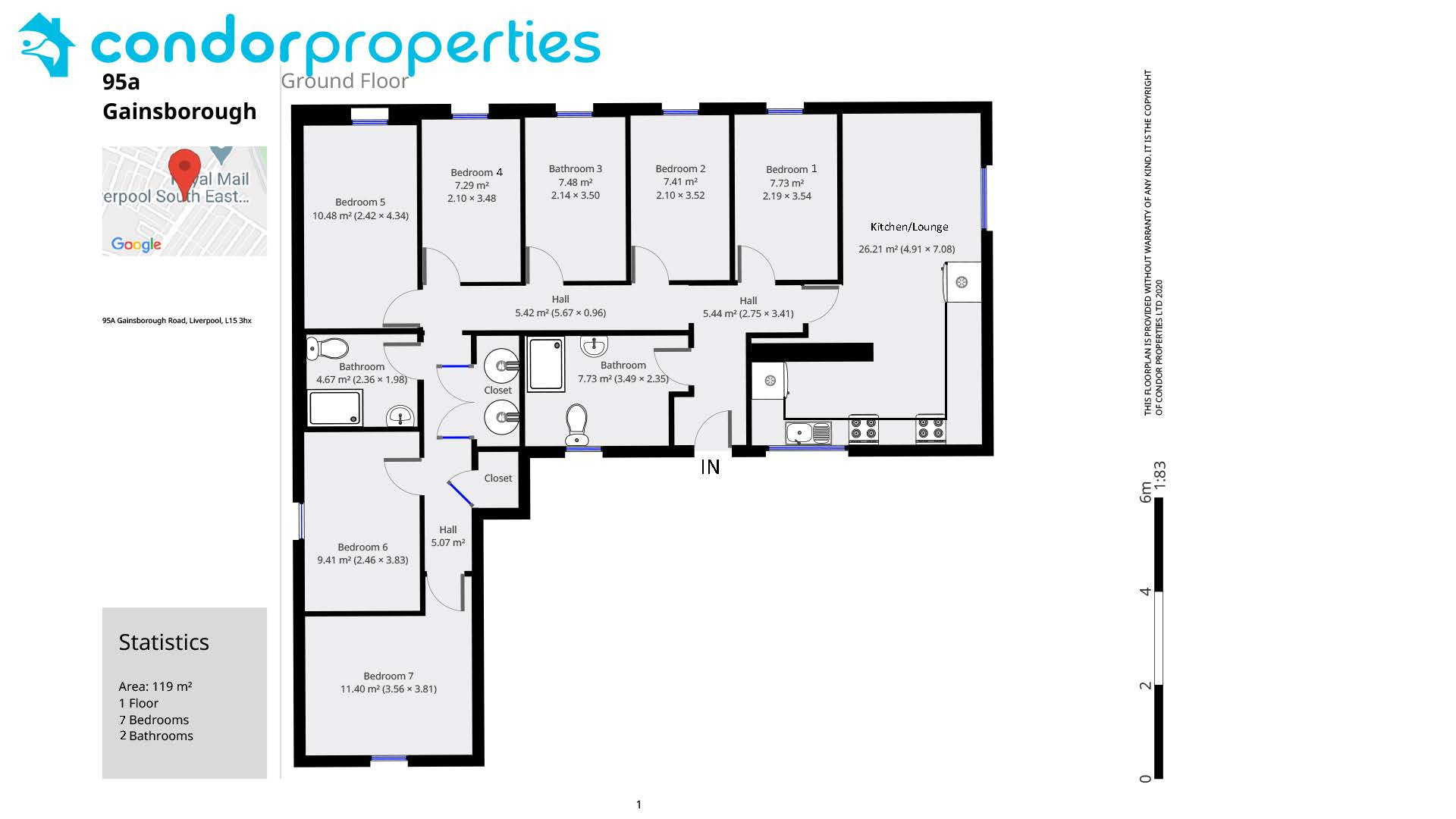 7 bed student house to rent on Gainsborough Road, Liverpool, L15 3HX ...
