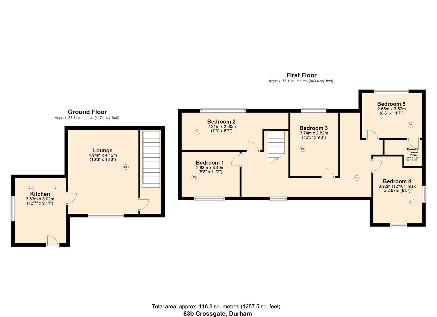 5 bed student house to rent on Crossgate, Durham, DH1 4PR | StuRents